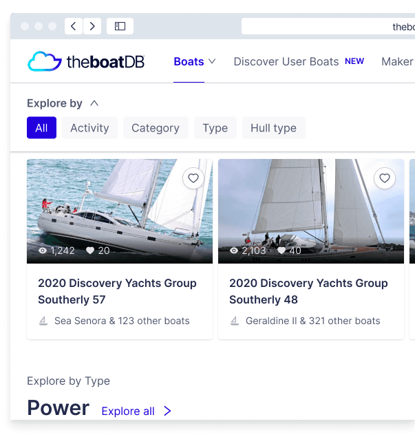 Search & Explore boat specifications – TheBoatDB
